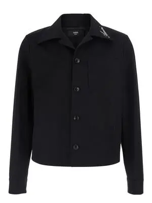 Amiri Cotton Jacket With Embroidered Collar - Multicolor