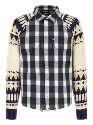 Dsquared2 Classic Check Drawstring' Shirt - Multicolor