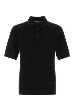 Dolce & Gabbana Cotton Polo Shirt - Black