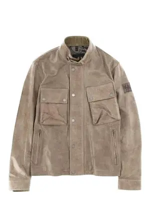 Belstaff BELSTAFF Racemaster Air Leather Jacket Cream