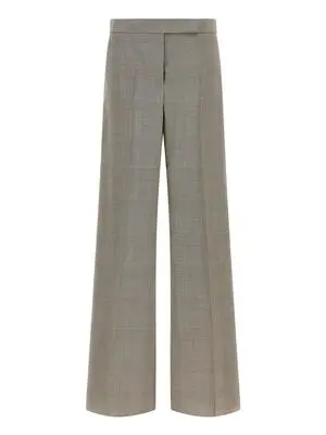 Max Mara Mxmnetto Wool Tailored Trousers - Gray