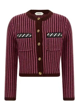Versace Crochet Cardigan - Pink