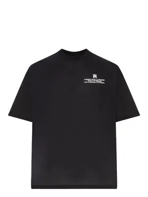 Amiri Cotton T-shirt With Logo - Black
