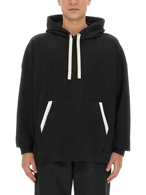 Palm Angels Cotton Hoodie - Black