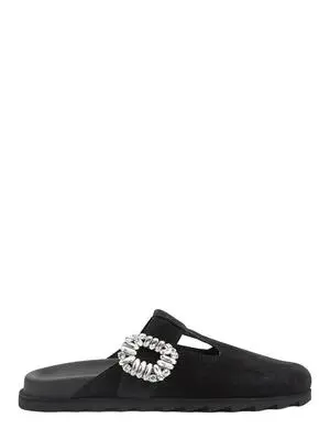 ROGER VIVIER ROGER VIVIER Suede Slidy Viv Mule Black