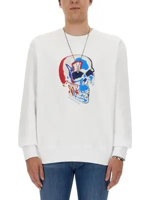 Alexander McQueen Skull Sweatshirt - White