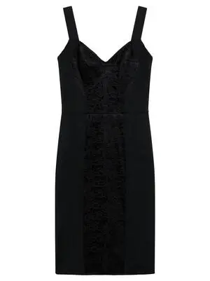 Dolce & Gabbana Sheath Dress With Lace - Black