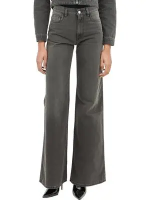 Coperni Wide Leg Jeans - Gray