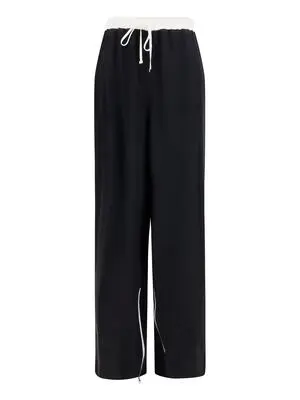 Kiton Silk Pants - Black