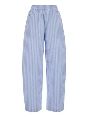 ROTATE BY BIRGER CHRISTENSEN Cotton Poplin Striped Pants - Multicolor