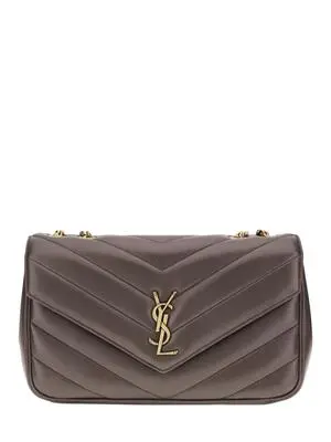 Saint Laurent Loulou Shoulder Bag - Gray