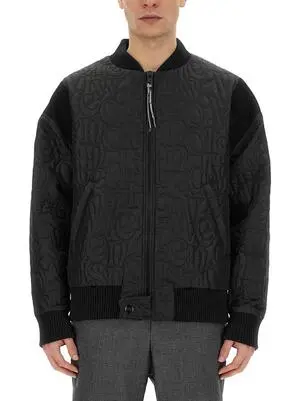 VIVIENNE WESTWOOD Stripped Cyclist Jacket - Black