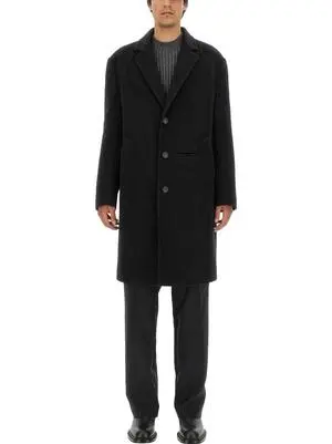 Alexander McQueen Single-breasted Coat - Black