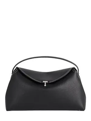 TOTEME T-lock Bag In Embossed Leather - Black