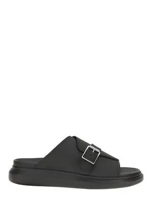 Alexander McQueen Buckle Slide Sandals - Black