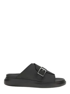 Alexander McQueen Buckle Slide Sandals - Black