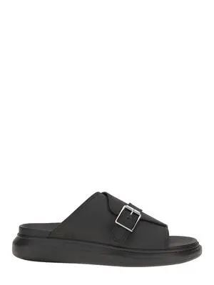 Alexander McQueen Buckle Slide Sandals - Black
