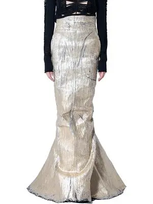 Rick Owens Lido Maxi Skirt - Gold