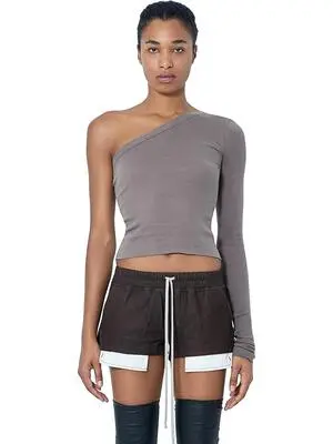 Rick Owens Asymmetrical Long-sleeve Top - Gray