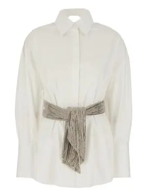 Giuseppe Di Morabito Embellished Cross-over Shirt - Multicolor