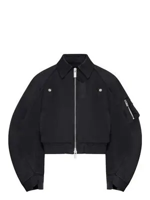 Sacai Cotton Chino X Nylon Twill Blouson - Black