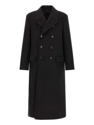 TOM FORD Melton Officer Coat - Black