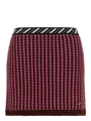 Versace VERSACE Crochet Knit Skirt Pink