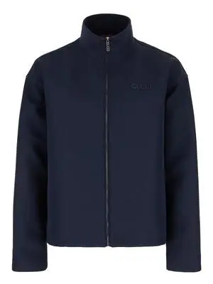 Gucci Zip Up Stand Collar Jacket - Multicolor