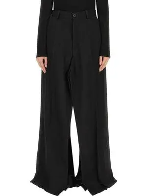 Balenciaga Double Front Pants - Black