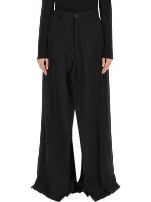 Balenciaga Double Front Pants - Black