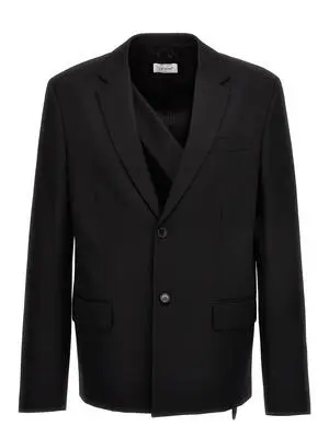 Off-White Ow Embroidery' Blazer - Black