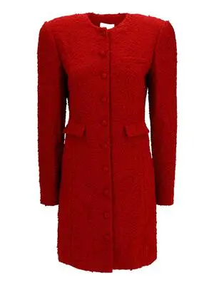 Magda Butrym Short Bouclé Dress - Red