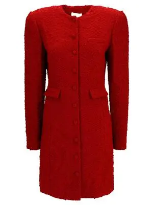 Magda Butrym Short Bouclé Dress - Red