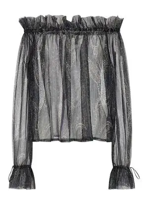 Saint Laurent Lurex Blouse - Multicolor