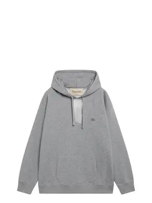 Valentino Garavani Melange Hoodie - Gray