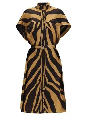 FERRAGAMO Twill Shirt Dress - Multicolor