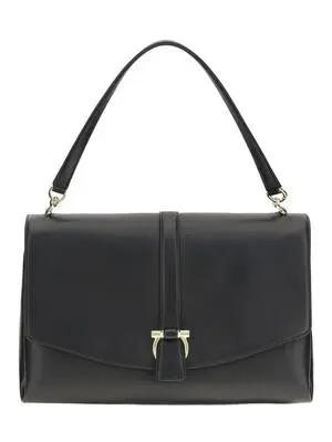FERRAGAMO Mia Shoulder Bag - Black