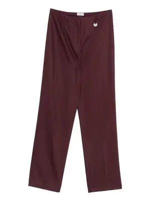 Burberry Tailored Wool Twill Trousers - Red