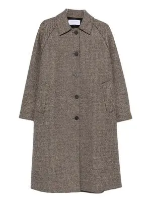 Harris Wharf London Wool And Cashmere Blend Coat - Multicolor