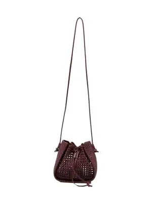 FORTE_FORTE My Pepita Leather Bucket Bag - Multicolor