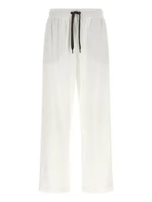 Brunello Cucinelli Wide Leg Track Trousers - White