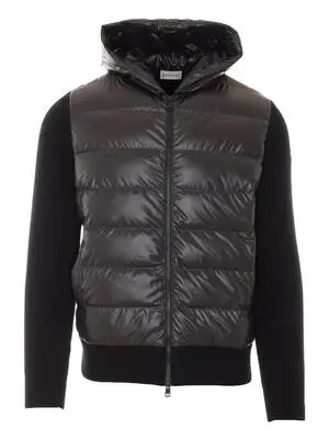 Moncler Logo Padded Cardigan - Black