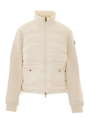 Moncler Logo Cardigan - White