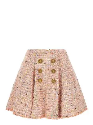 Balmain Balmain Skater Skirt Pink
