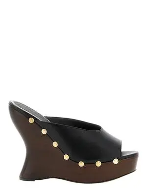 Magda Butrym Leather Mules - Black