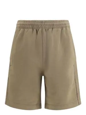 Burberry Cotton Check-trim Shorts - Brown