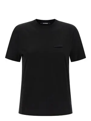 Jacquemus Le T-shirt Gros-gros-grain - Black