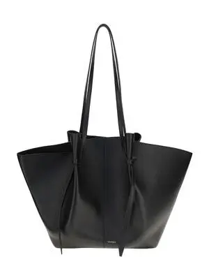 Yuzefi Mochi Leather Shoulder Bag - Black
