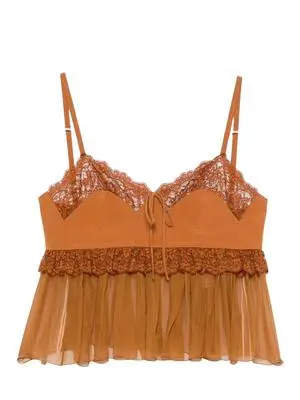 Chloé CHLOÉ Silk Laced Top Multicolor