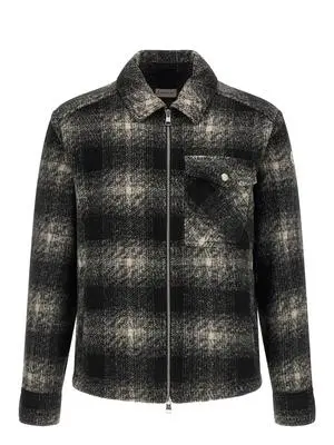 Moncler Moncler Men Zip Overshirt Gray